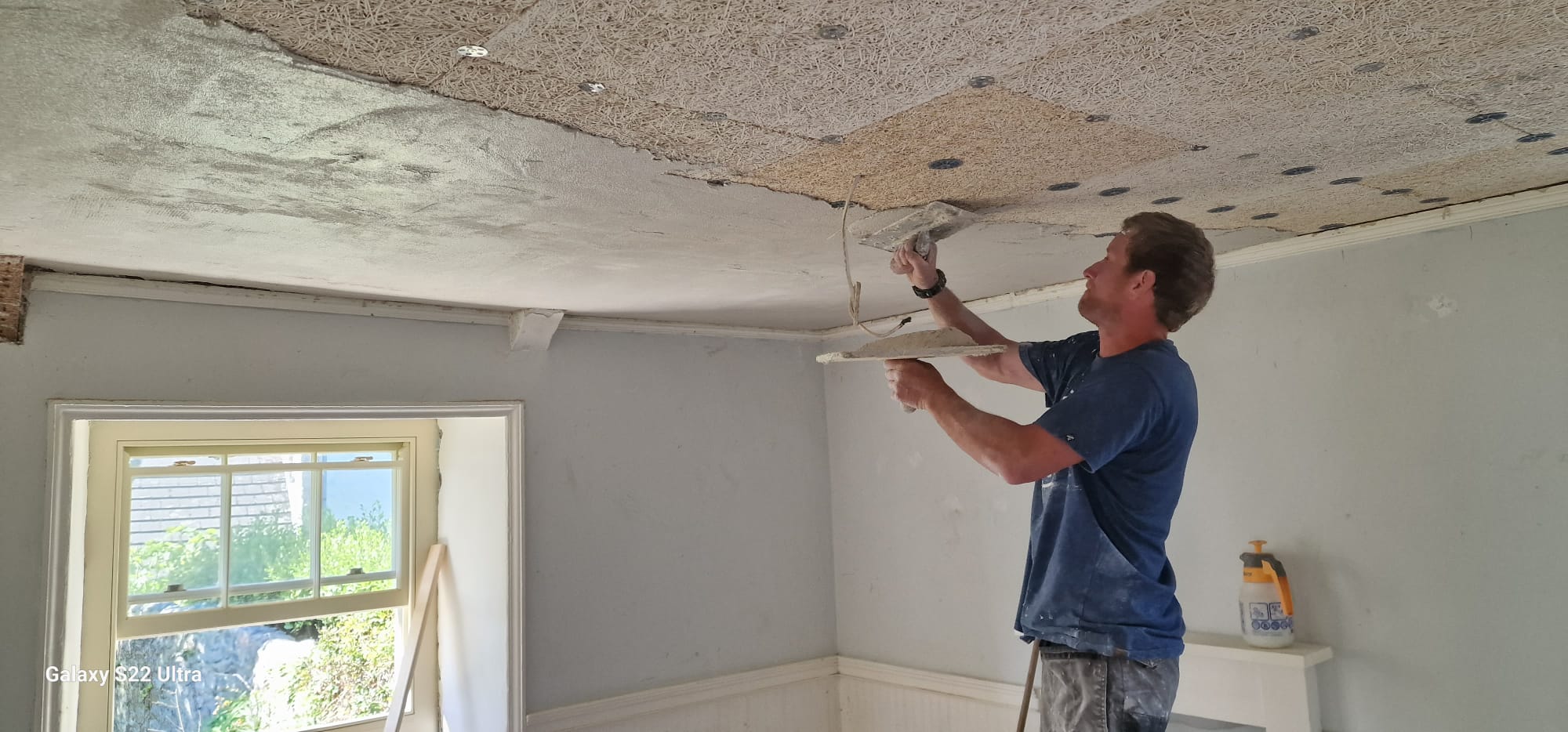 Lime Ceiling, Perranuthnoe nr Penzance, 2023 - A1 Complete Builders